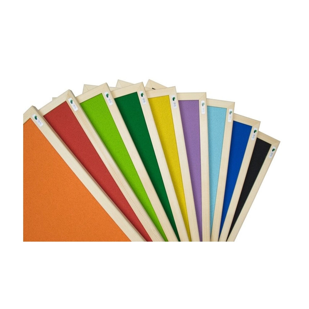 Tablica korkowa kolorowa 50x40 w ramie drewnianej- Tablice Abis Kraków